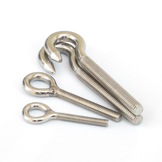 Eye screw, ring screw, 304 stainless steel ring hook bolt, sheep eye ...