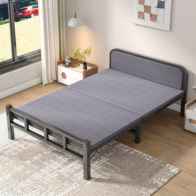 Folding sheet single bed lunch break bed household simple bed adult ...
