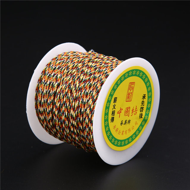 Wenwan five-color thread hand-woven bracelet Vajra knot bracelet rope ...