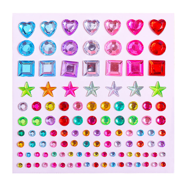 Children's makeup stickers, face accessories, diamond stickers, face ...