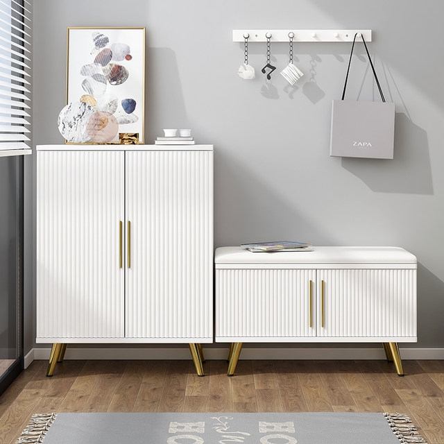 Shoe changing stool, home door shoe wearing stool, simple stool, one ...