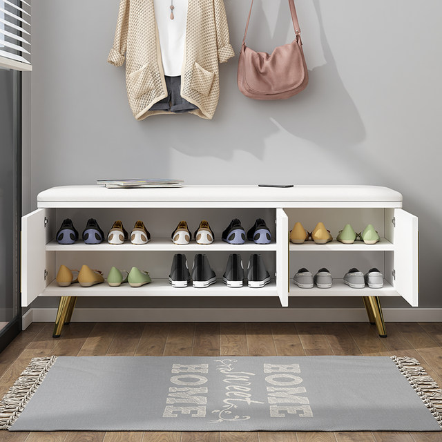 Shoe changing stool, home door shoe wearing stool, simple stool, one ...