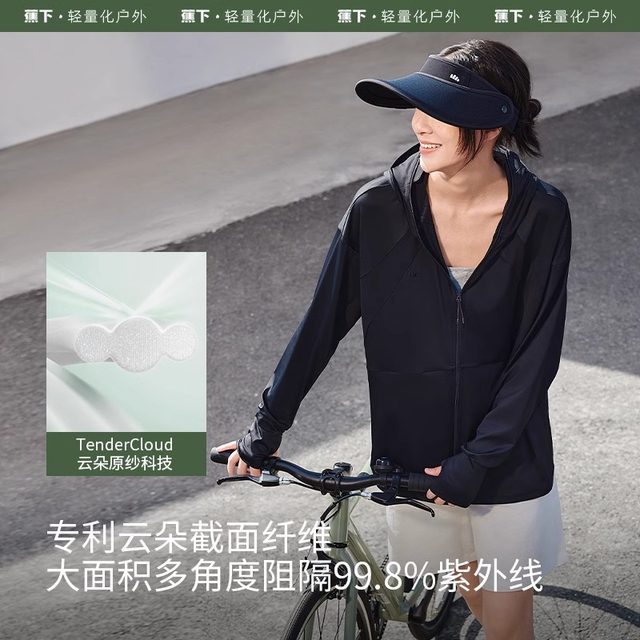 Jiaoxia women's cool and loose sun protection clothing AL41724 enlarged ...