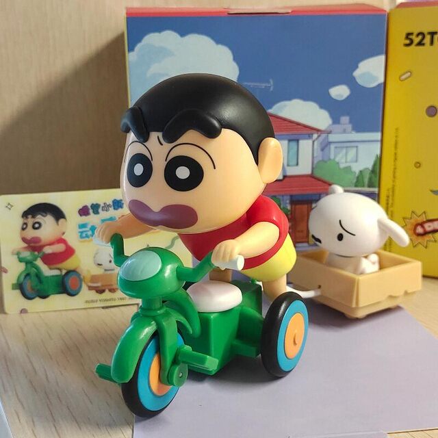 52TOYS Crayon Shin-chan dynamic new life clockwork movable doll trendy ...
