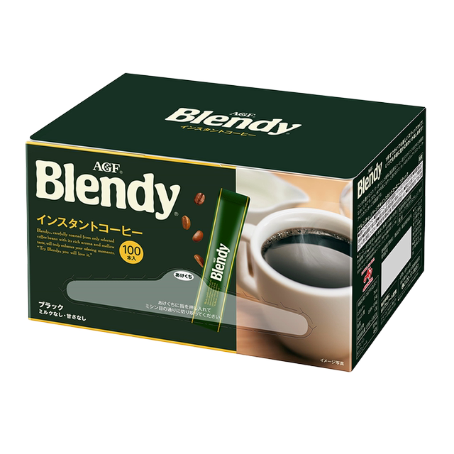 Japanese AGF Blendy Black Coffee American coffee strips instant coffee ...