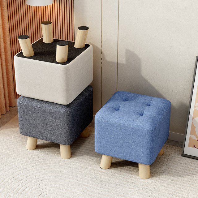 Household dwarf stool small stool living room coffee table solid wood ...