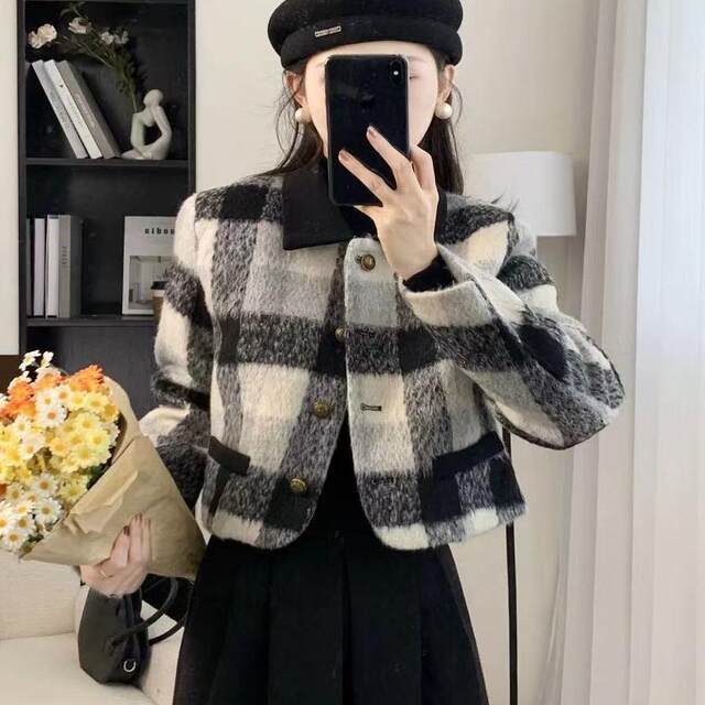 2024 Autumn and Winter New Xiaoxiang style Zimao woolen coat female ...