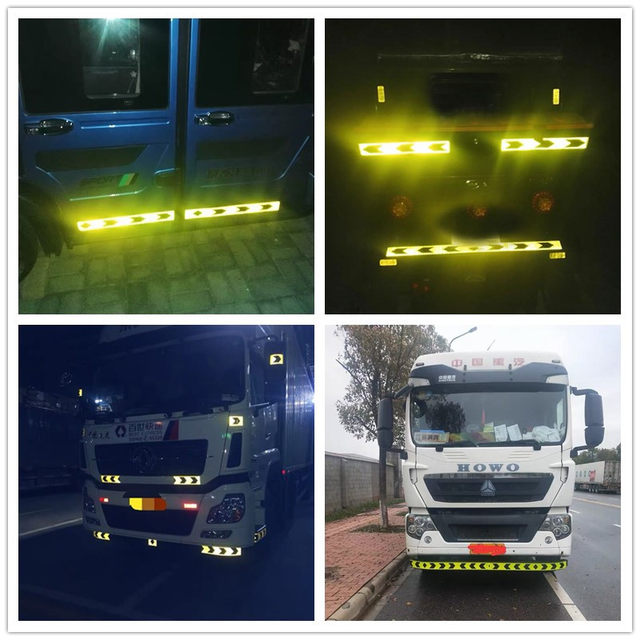 Car truck reflective stickers car stickers bumper anti-collision ...