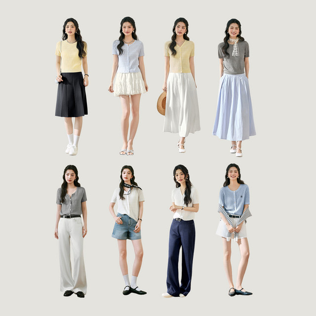 Shifanli Acetate Ten Thousand Silk Hollow Knit Sweater 2025 Summer New ...