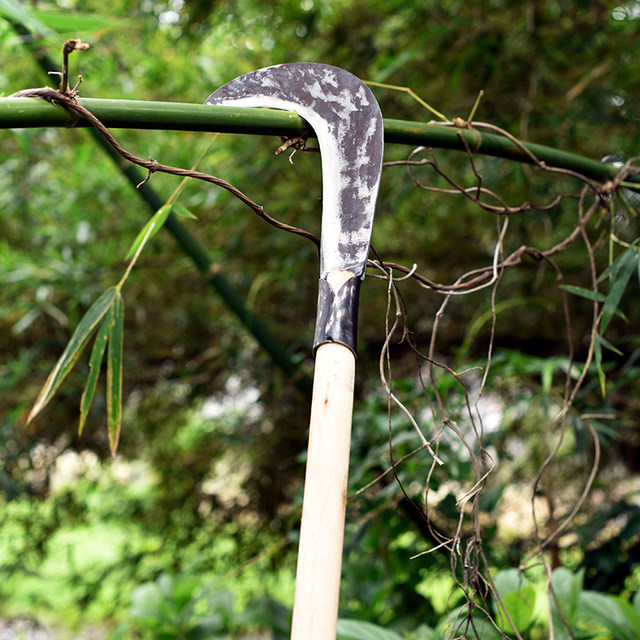 Jiuge manganese steel forged one-piece sickle, long handle pruning and ...