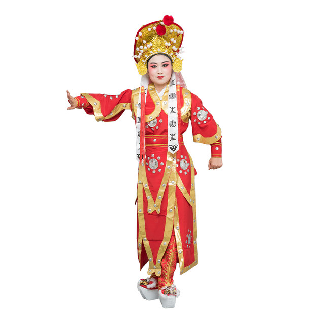 Opera performance Mulan costume complete set Mulan helmet stage ...