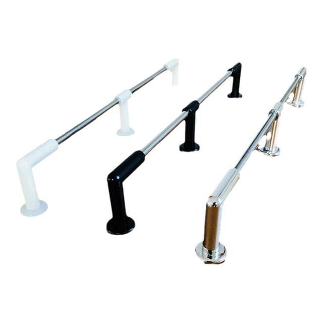 Supermarket shelf barrier strip wooden laminate guardrail container ...