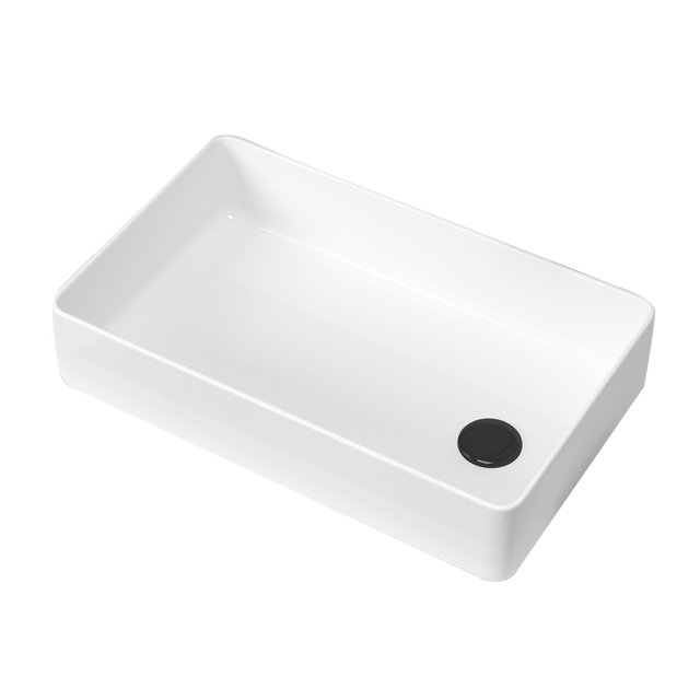 Side sink above counter basin ceramic partial mouth wash basin washing ...