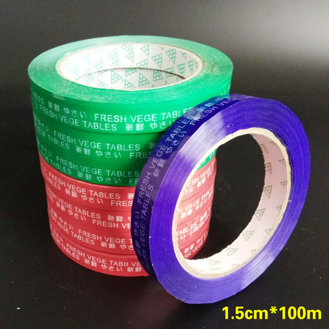 100m whole box supermarket binding vegetable tape fruit and vegetable ...