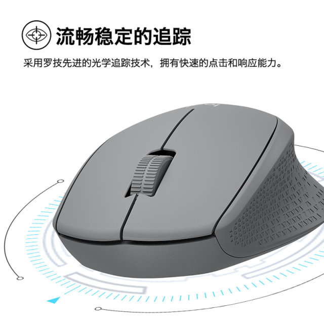 Logitech M330 wireless mouse light voice computer laptop office game ...