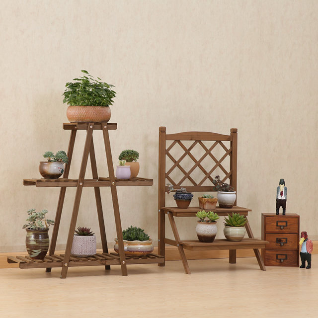 Flower shelves Putting kindergarten Simple living room indoor and ...