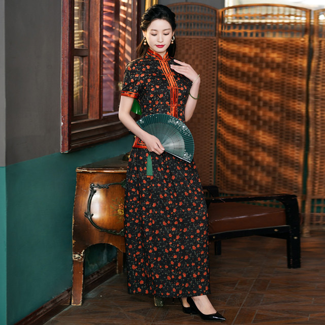 Chinese classic Tang suit women's summer slim fit and slim double ...