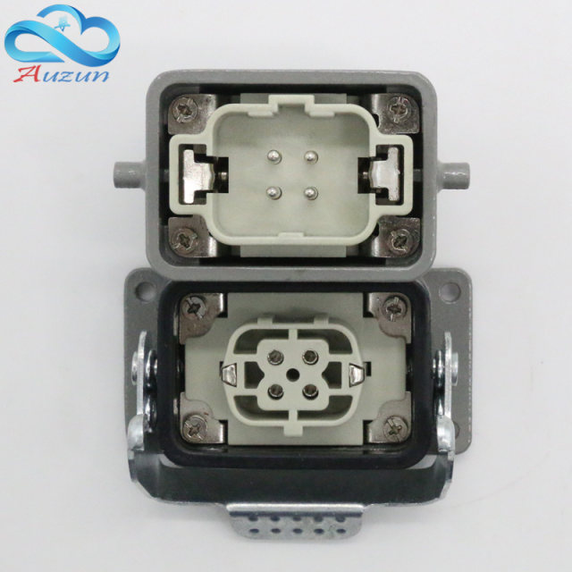 HDC-He-004 rectangular heavy load connector 4-core industrial ...