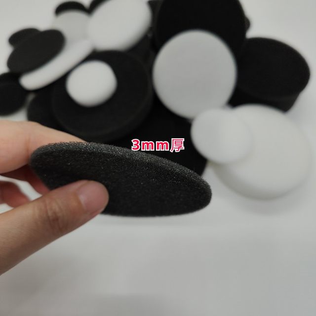 Round yellow sponge bird's nest packaging dust -proof thick sponge ...