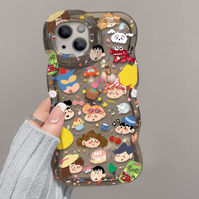 Graffiti Crayon Shin-chan is suitable for 15 Apple 14 mobile phone ...