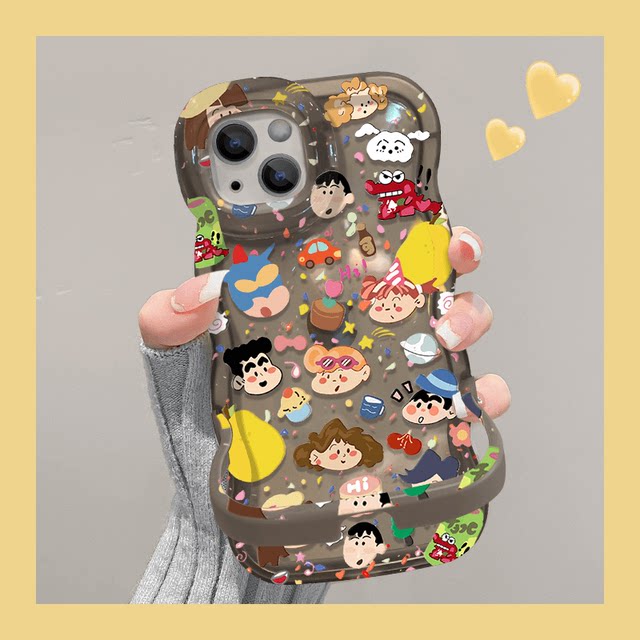 Graffiti Crayon Shin-chan is suitable for 15 Apple 14 mobile phone ...