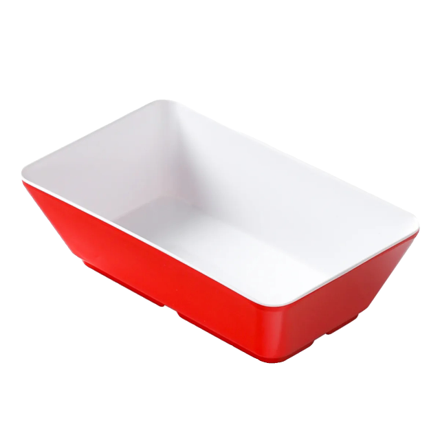 Melamine tableware deli plate imitation porcelain rectangular braised ...