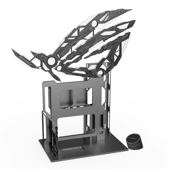 RZ919 Eye of Faith Prodigal All-Aluminum White Open Rack Computer Case ...