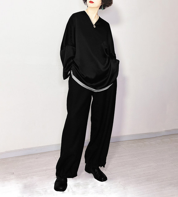 Chen Xiaoman original design 30mmill heavy silk crepe satin double ...