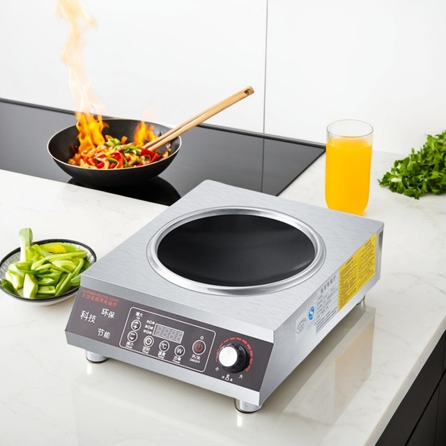 5000W concave plane electromagnetic cooker commercial desktop high ...