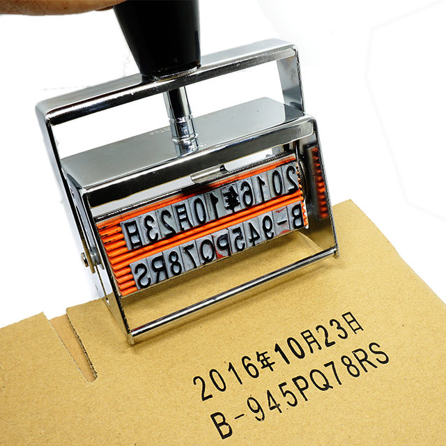 Woven bag production date coder alphanumeric combination adjustable ...