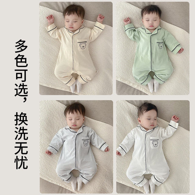Baby pajamas, baby clothes, spring clothes, pure cotton, type A, spring ...