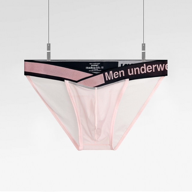 Transparent ultra-thin men's underwear with laser large V-shaped hip ...