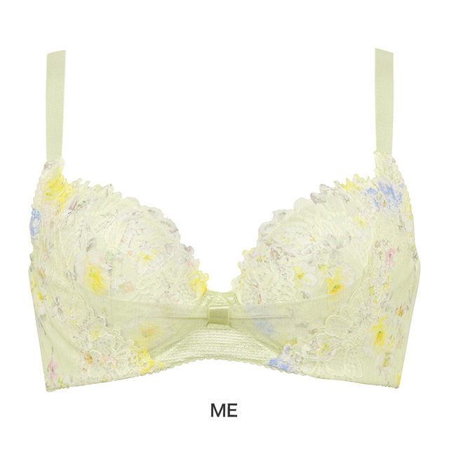 WACOAL Japanese Wacoal Fresh Embroidery Elegant Push Up Bra Comfortable ...