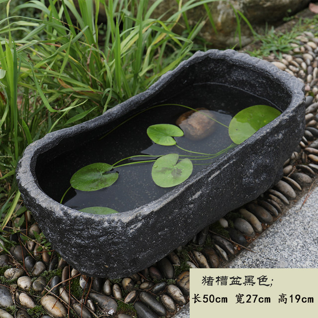 Jingdezhen ceramic goldfish tank turtle tank water lily pond lotus pot ...