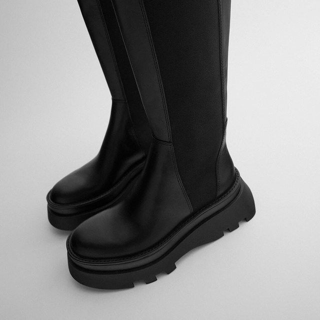 ZAEA 2025 autumn and winter new slim leather knight boots for women ...