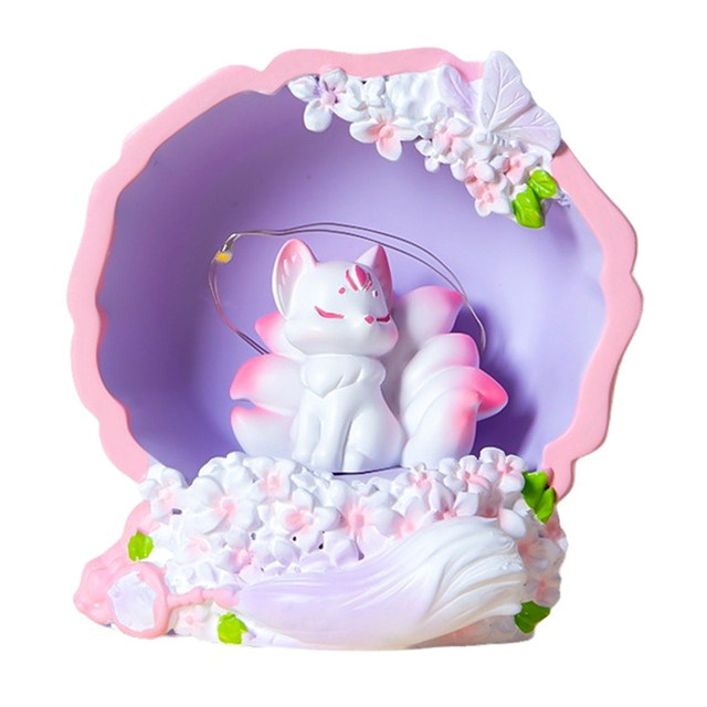 Nine-tailed fox blind box figure fox mythical beast desktop cute fox ...