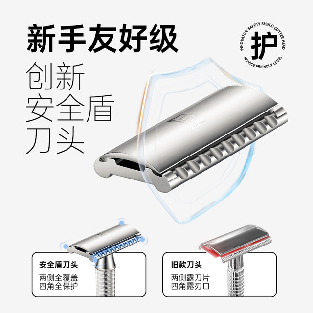 Bailey Beard pro stainless steel double-sided men's razor imported ...