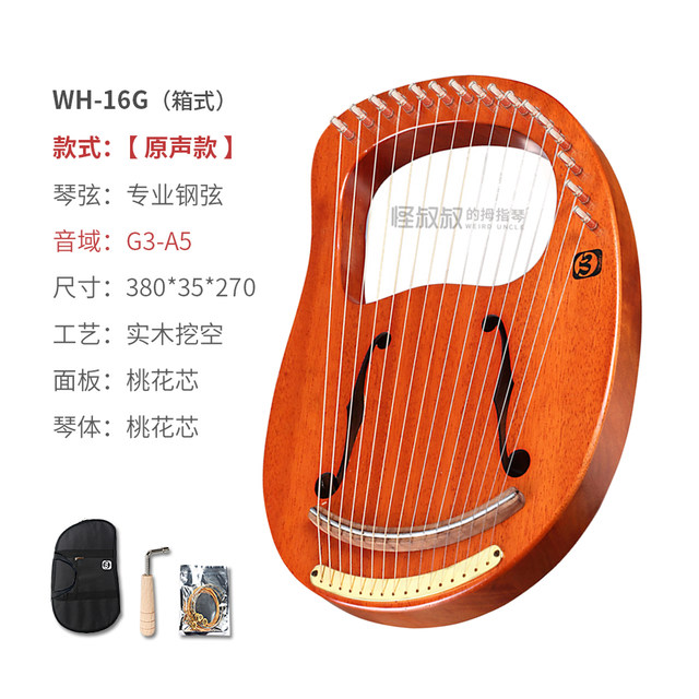 Walter Lyra 10-string 16-string small harp Greek niche instrument ...