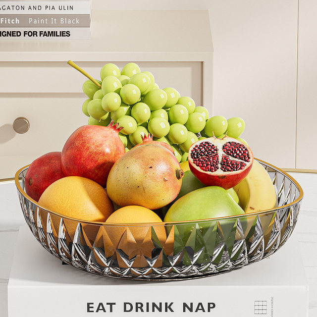 Fruit plate living room home 2024 new coffee table fruit plate high-end ...