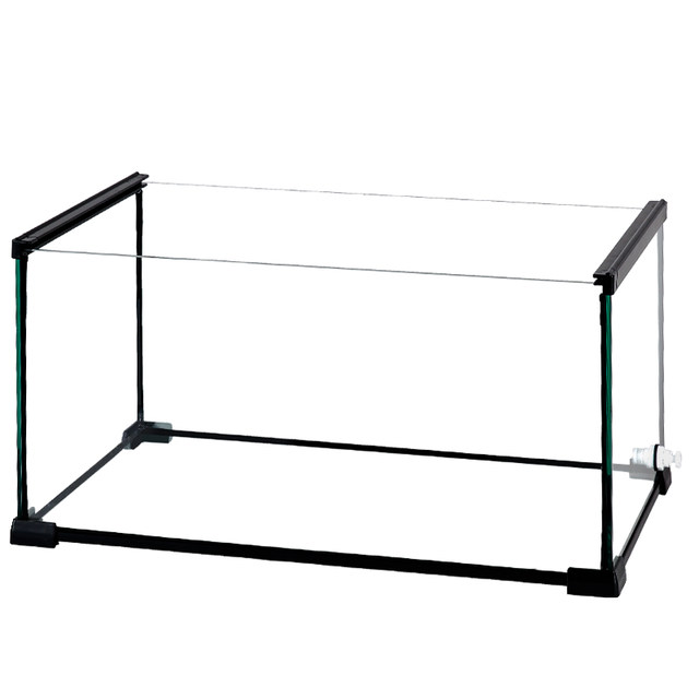 Reptizoo turtle tank with balcony, large glass fish tank, no need to ...