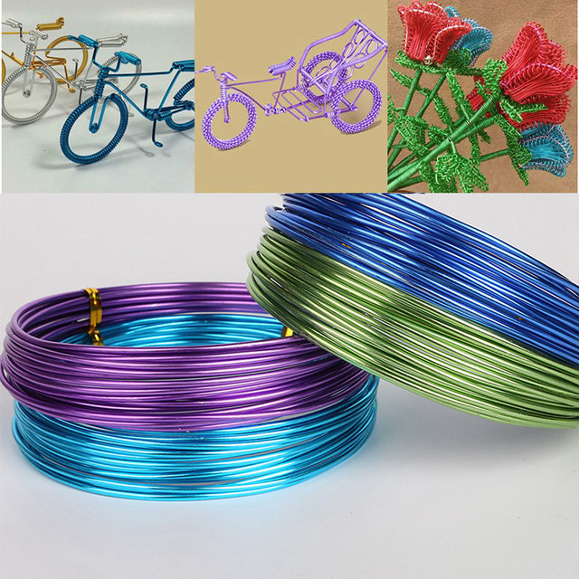 Colorful 1-2.5mm soft aluminum wire, creative aluminum wire shaping ...