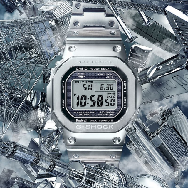 Casio watch men's and women's small square gold brick 35th anniversary ...