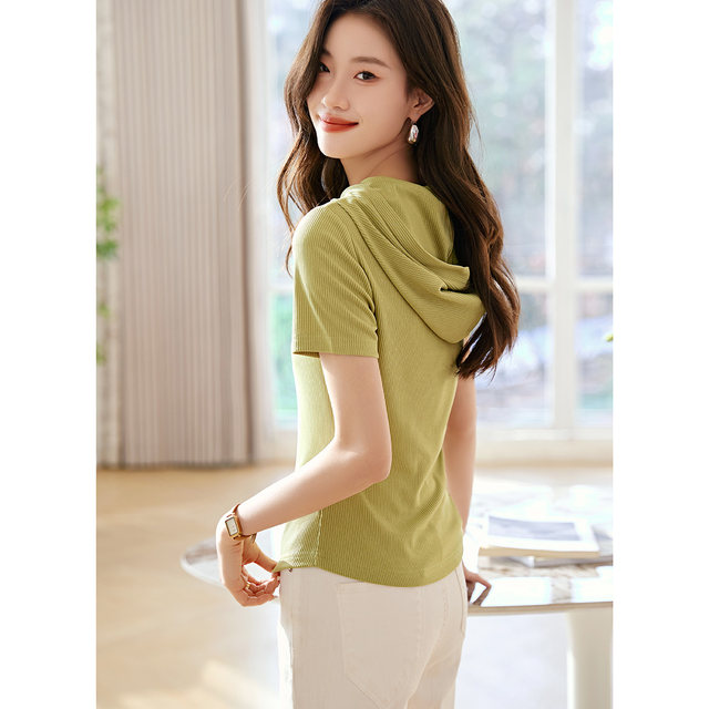Mo Yi Yi Mei Casual Sental Sense Hat short -sleeved T -shirt 2024 ...