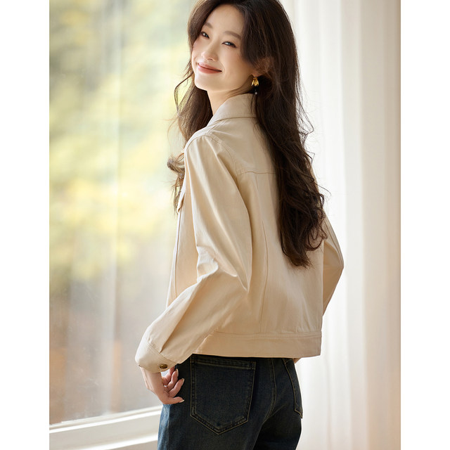 Mohan Yimei casual design touch workwear jacket 2025 spring new slit ...