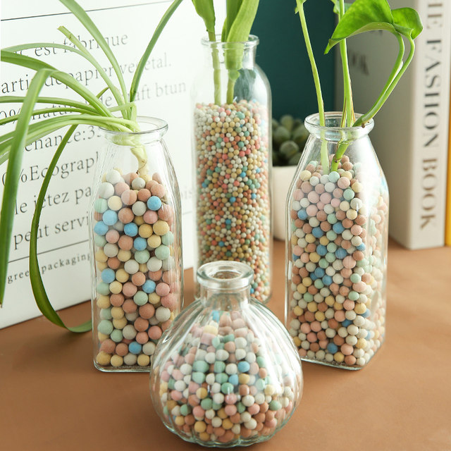 Colored ceramsite particles for flower bottom flower paving, breathable ...