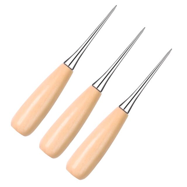 Upper shoe awl enlarging solid awl needle stainless steel large wooden ...