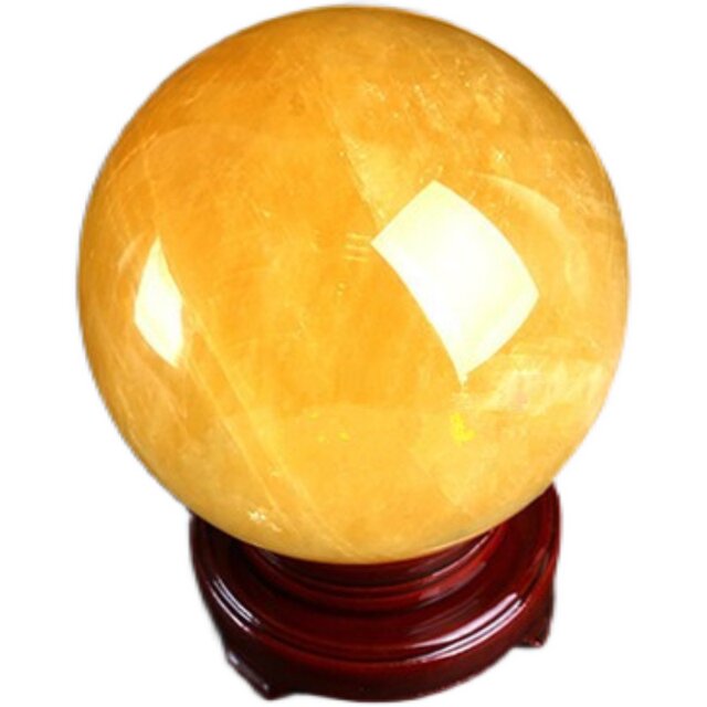 Burning Tianmen natural yellow crystal ball ornaments in the northwest ...