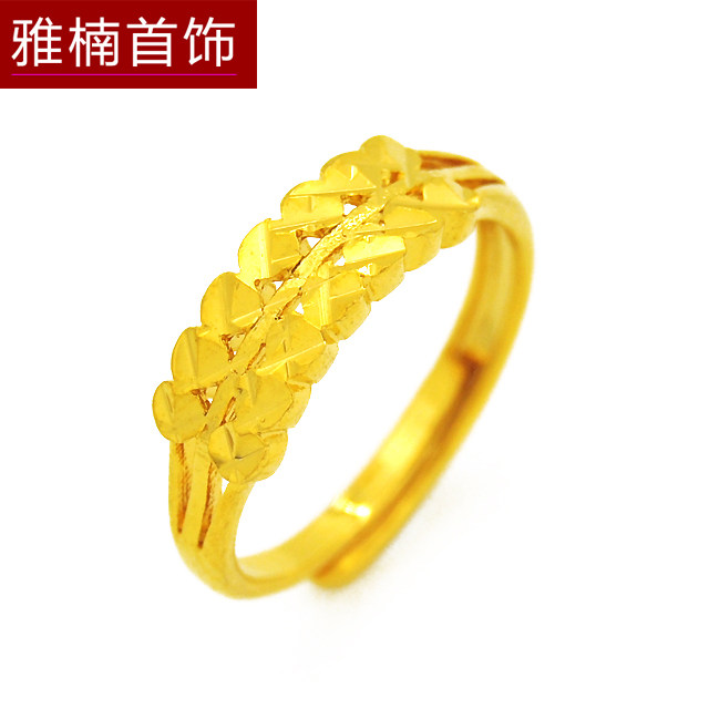 Give your best friend a shattered ice shiny 24K gold ring for a long ...