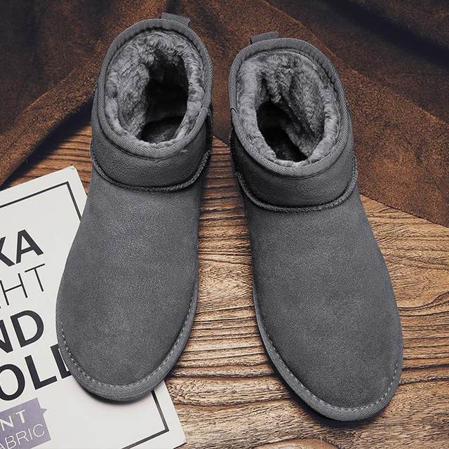 Winter large size men's shoes 45 fur coal prevention bread boots 46 ...