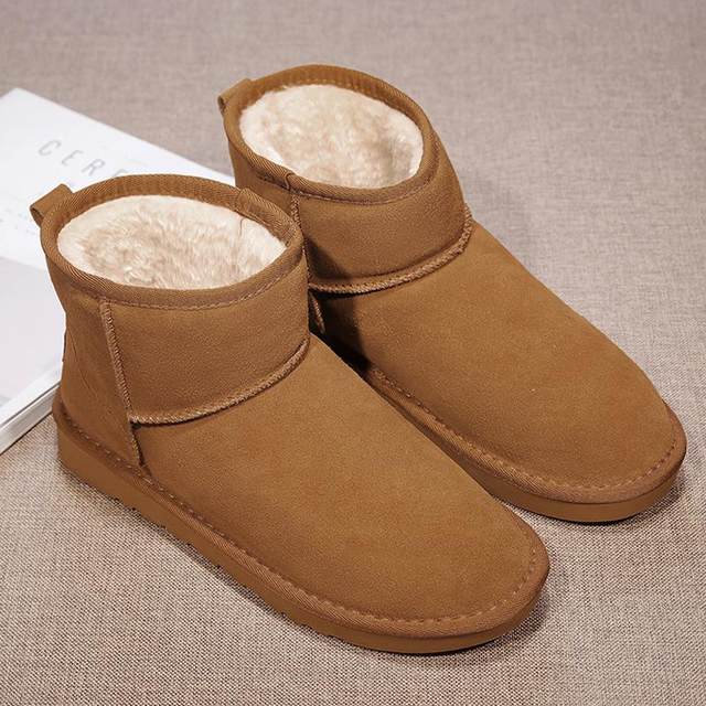 Winter large size men's shoes 45 fur coal prevention bread boots 46 outdoor plus velvet warm ...